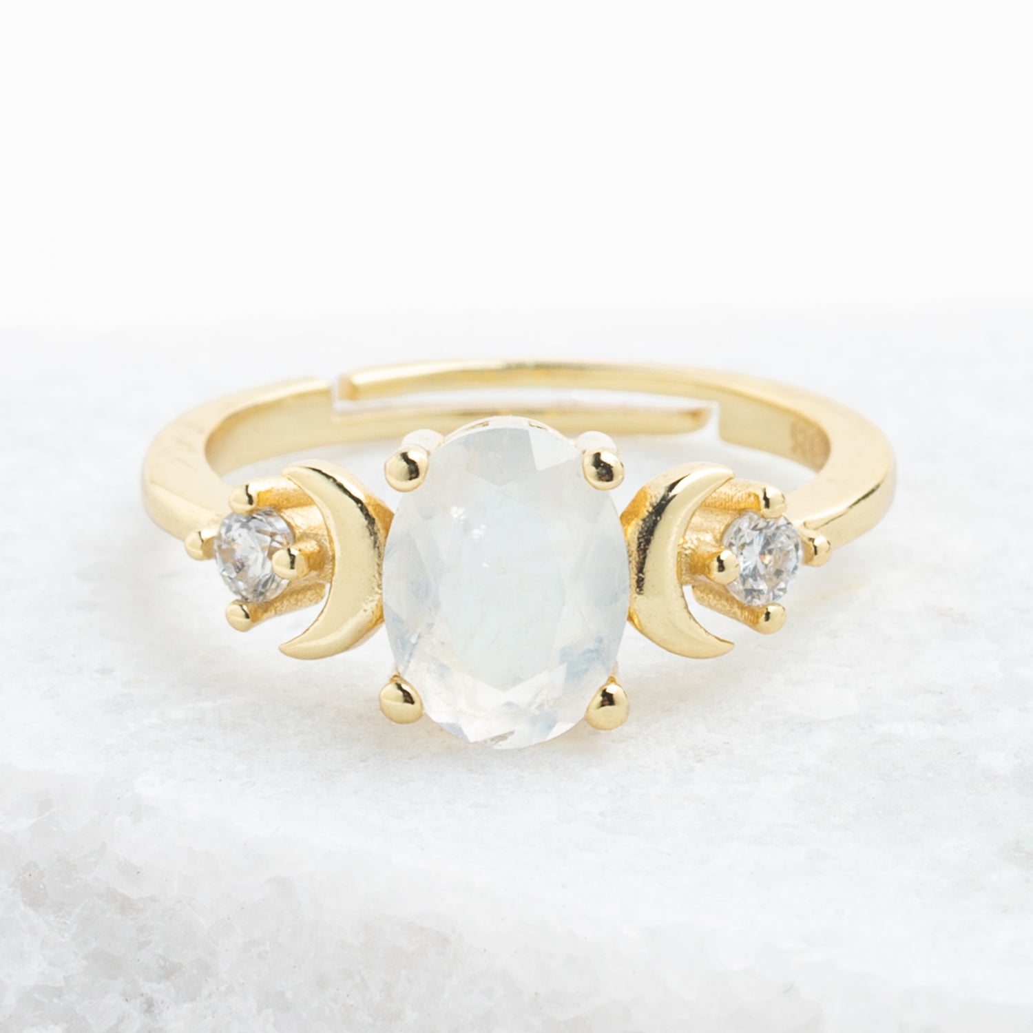 Starlight Moonstone Ring – Starfish Project